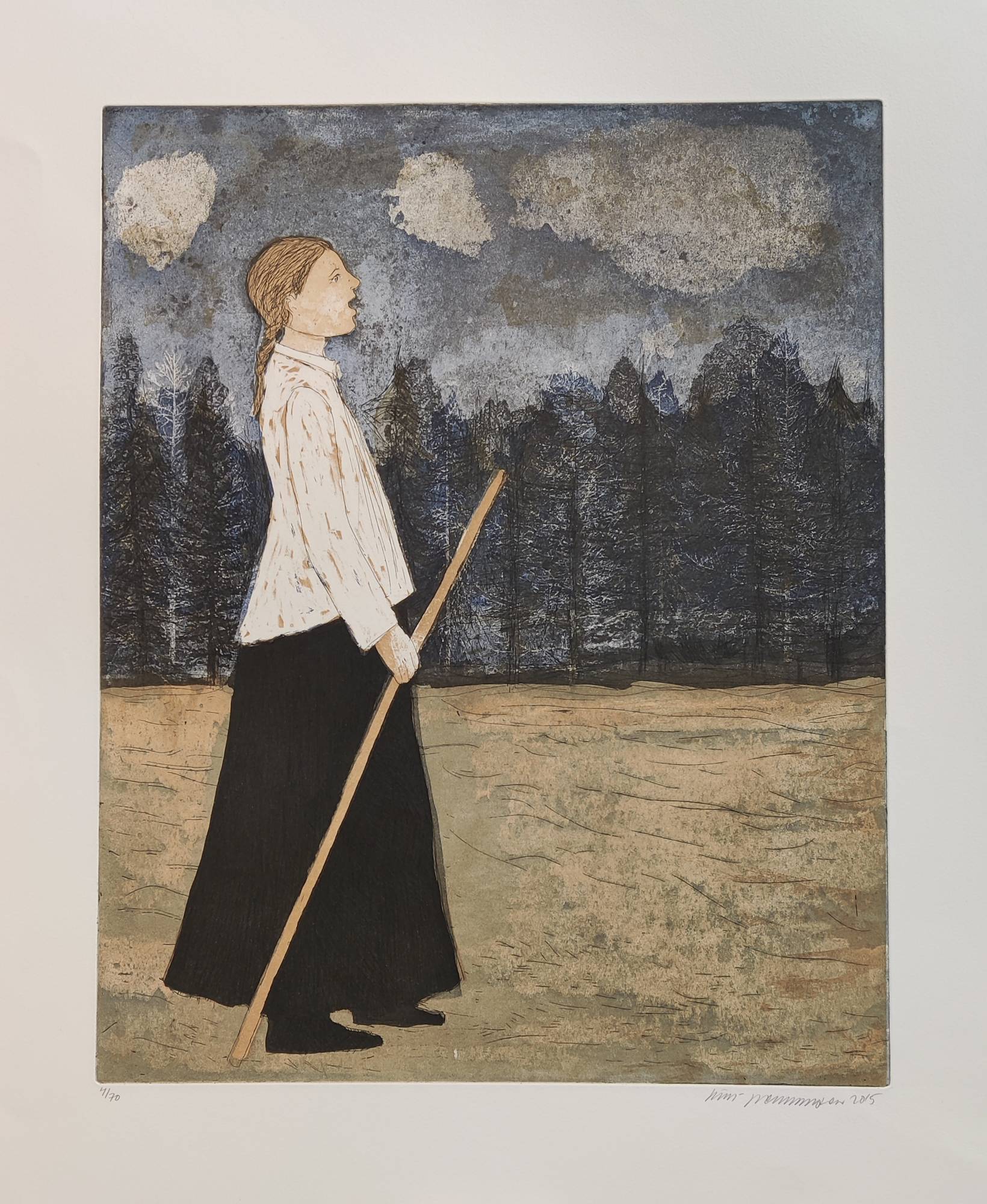 Neuvonen Kirsi: Huuto 40cm x 50cm - Taide ja Kehys Pekkala verkkokauppa