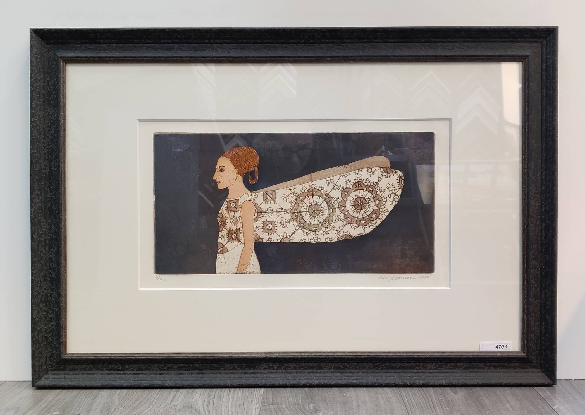 Neuvonen Kirsi: Pitsisiipi 40cm x 20cm - Taide ja Kehys Pekkala verkkokauppa