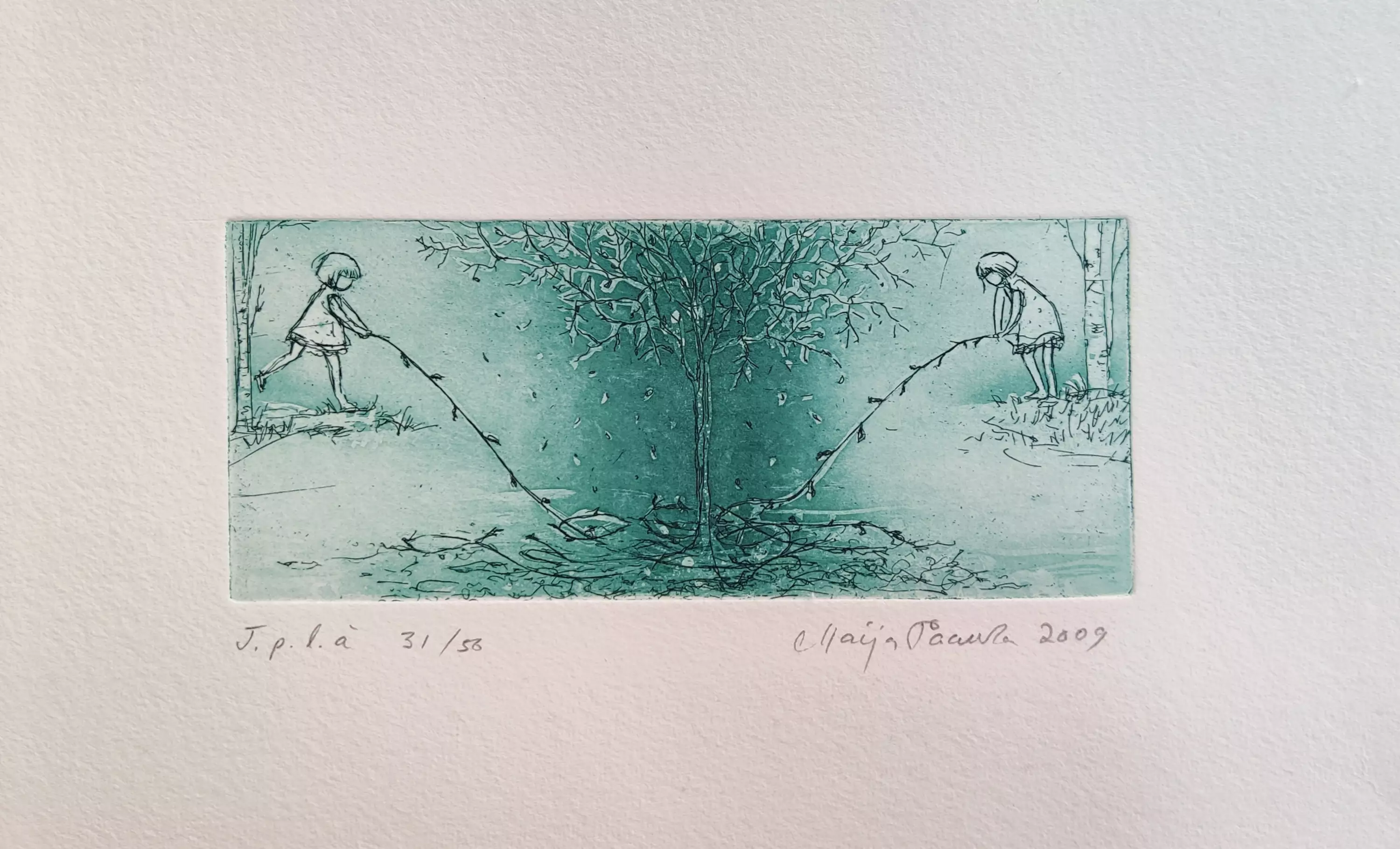 Paavola Maija: Elämänpuu 16cm x 6cm - Taide ja Kehys Pekkala verkkokauppa