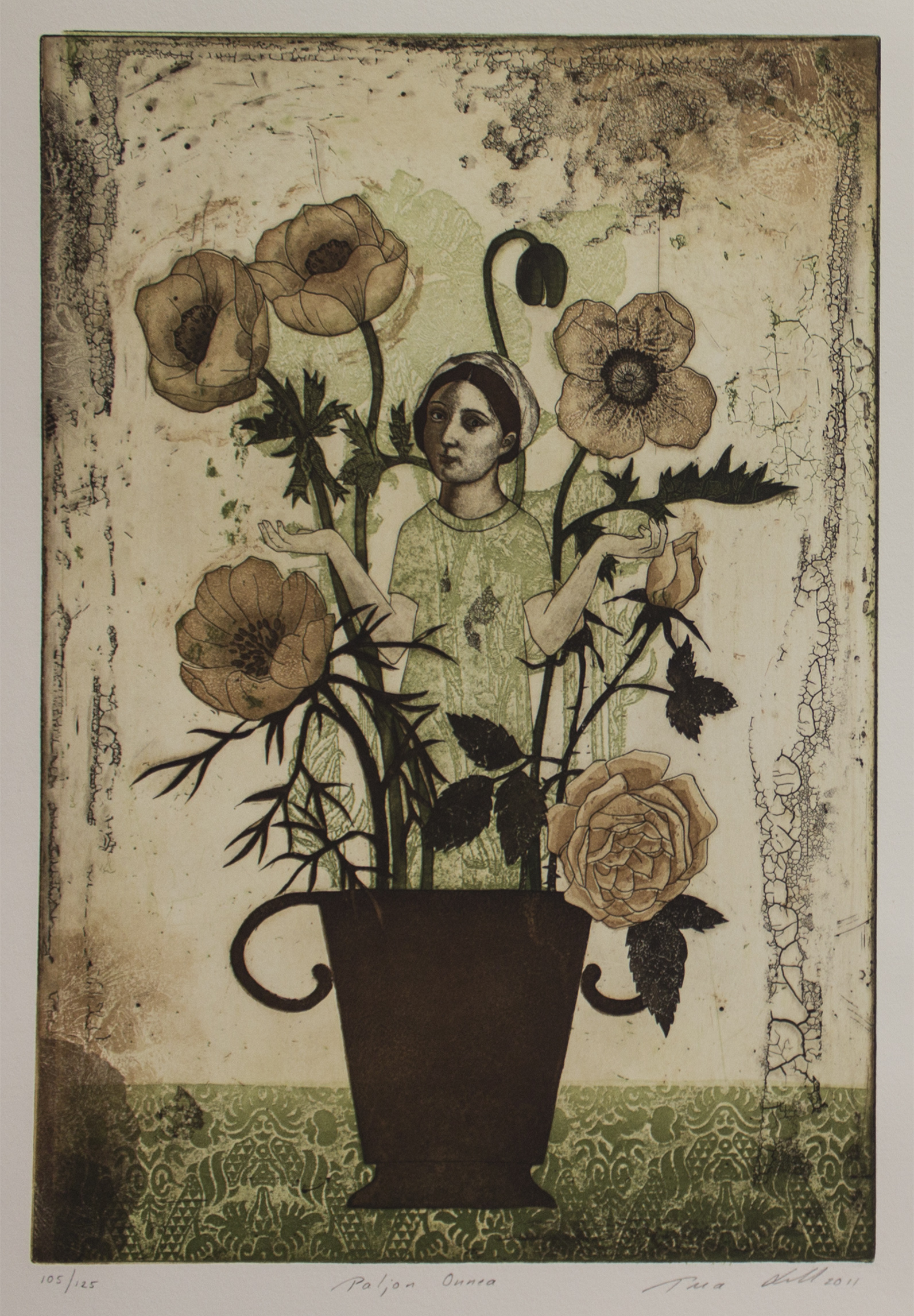 Lehti Piia: Paljon onnea 30cm x 42cm - Taide ja Kehys Pekkala verkkokauppa